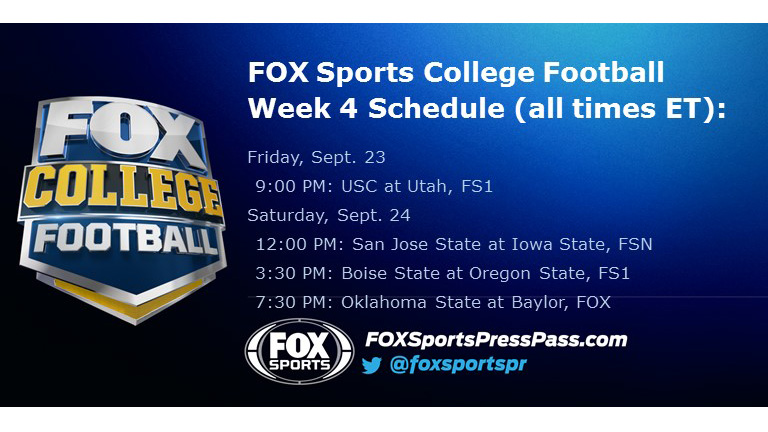 FOX College Football Week 4 Selections - Fox Sports Press Pass