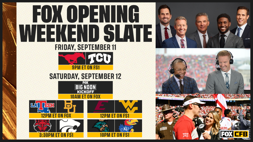 Saturdays Start with College Football on FOX - Fox Sports Press Pass