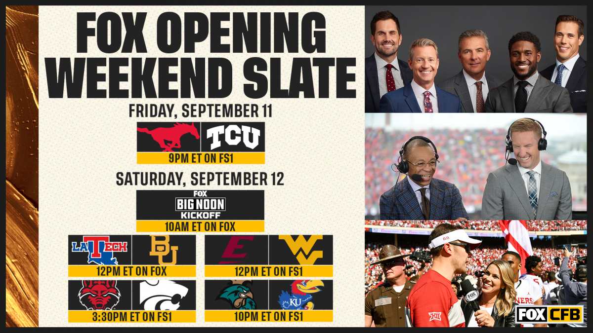 Saturdays Start with College Football on FOX - Fox Sports Press Pass