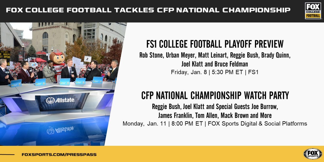 FOX Sports Tackles CFP National Championship - Fox Sports Press Pass