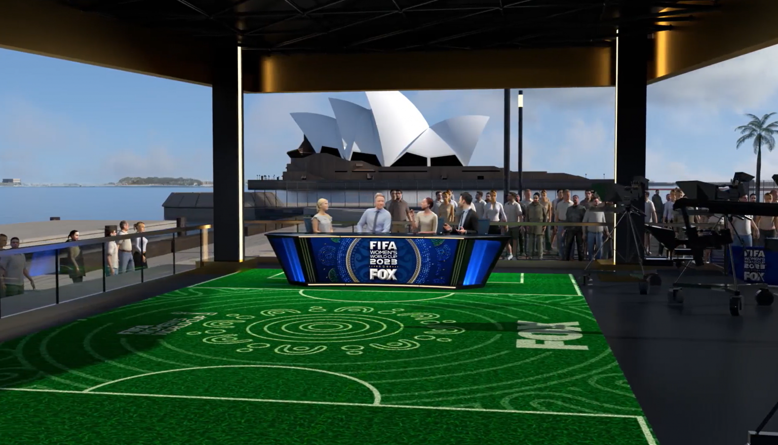 FOX Sports’ FIFA Women’s World Cup Australia & New Zealand 2023™ Studios on Campbells Cove in ...