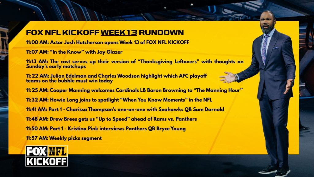 FOX NFL Kickoff and FOX NFL Sunday Rundowns Week 13 - Fox Sports Press Pass